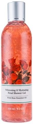 OEM Rose Floral Body Wash with real petal for refreshing deep moisturizing shower gel