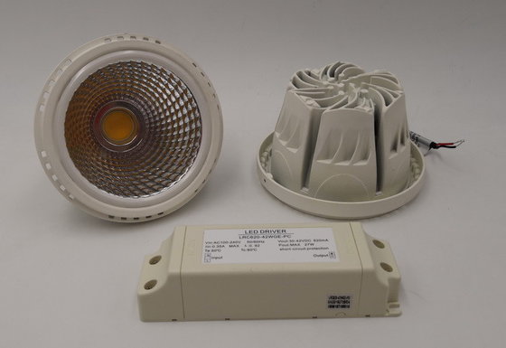 Cool White Ar111 LED Bulb 19W AR111 Module For Grille Light Diameter 1111 * 68mm COB 38 Degree