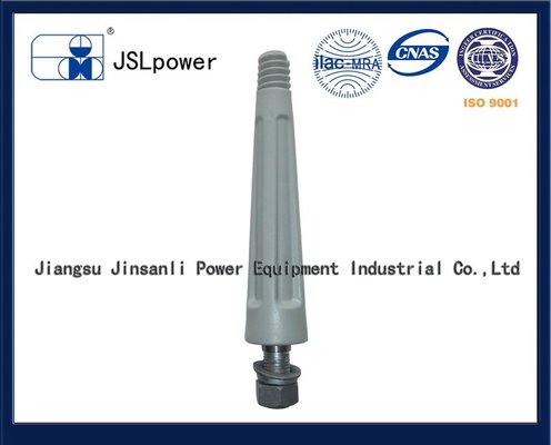 Modified Polyethylene HDPE Pin Insulator Spindle BS Standard Gray Color