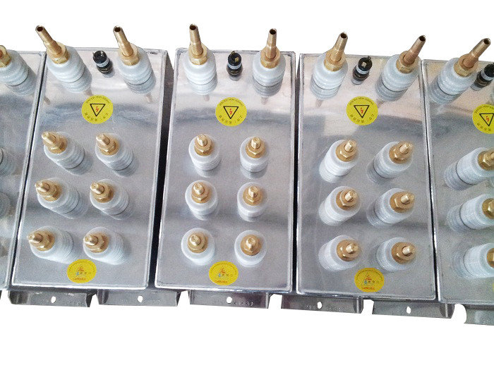 Aluminium 3000KVAR High Voltage Power Capacitors Solid Medium Code
