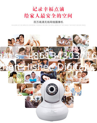Mini Wireless Baby monitor P2P Network Megapixel IP PTZ Camera with Alarm and audio