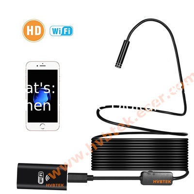 Wireless Inspection Camera Wifi Semi-rigid Endoscope  2.0MP HD Waterproof Snake Camera with 8 adjustable Led lights