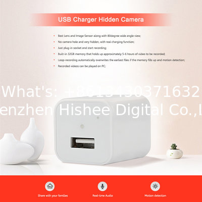 High Quality Full HD 1080P Wall Charger Mini camera 32gb USB Charger Hidden Camera US/AU/EU Plug Charger Camera