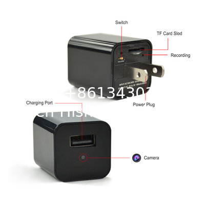 Home Security Motion Detection Video Recording AC Plug USB Wall Charger Camera Hidden Mini Spy Camera Spy Adapter Camera