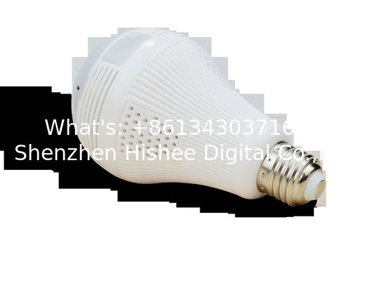 1.3MP WIFI IP Camera E27 LED Bulb Lamp Panoramic FishEye Wireless Camera Two-way audio CCTV Home Security light bulb cam