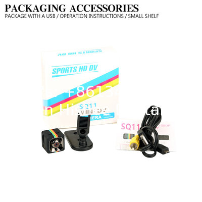 Factory Mini Hidden Camera Five Color SQ11 Small Camera 1080P HD Motion Detection IR Night Vision 16GB TF Card Included