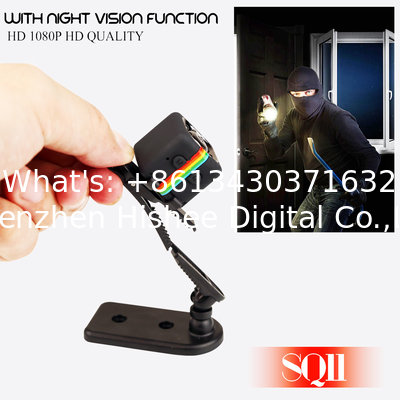 Factory Mini Hidden Camera Five Color SQ11 Small Camera 1080P HD Motion Detection IR Night Vision 16GB TF Card Included