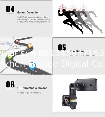 Small Coin Size Mini Camera SQ11 HD Video Camcorder 3.6mm Night Vision 1080P Sports Mini DV with Voice Recorder