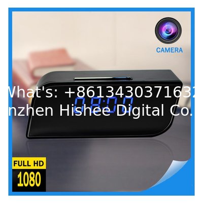 Mini Small Spy Camera Clock for Home Wifi spy camera APP Smartphone Android & iOS Compatible digital Wall Clock Camera
