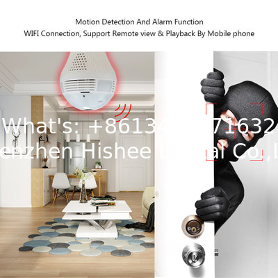 WIFI IP Camera Panoramic FishEye  E27 LED light Bulb Wireless Camera 2 way audio CCTV Home Security Hidden P2P Camera