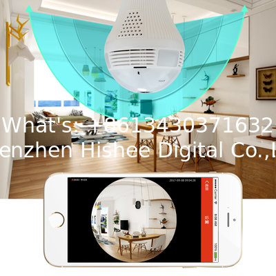 WIFI IP Camera Panoramic FishEye  E27 LED light Bulb Wireless Camera 2 way audio CCTV Home Security Hidden P2P Camera