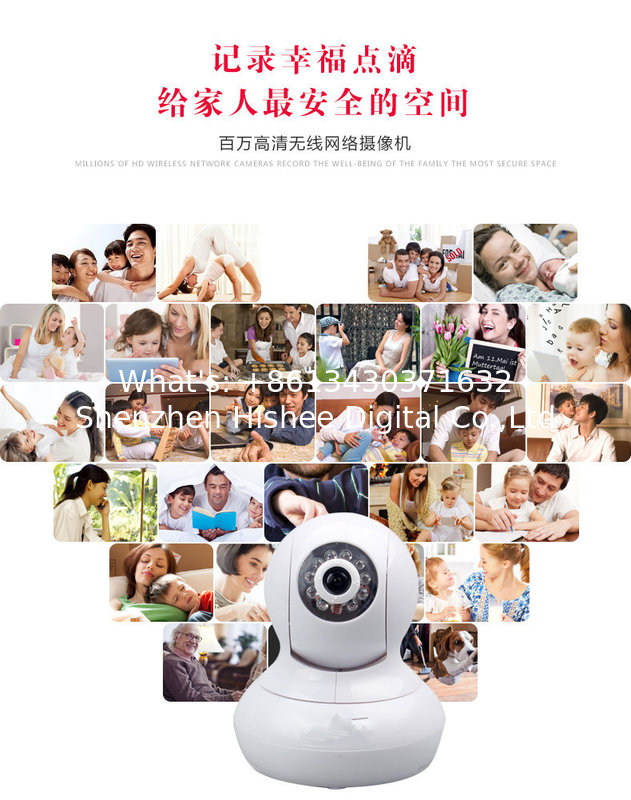 Mini Wireless Baby monitor P2P Network Megapixel IP PTZ Camera with Alarm and audio