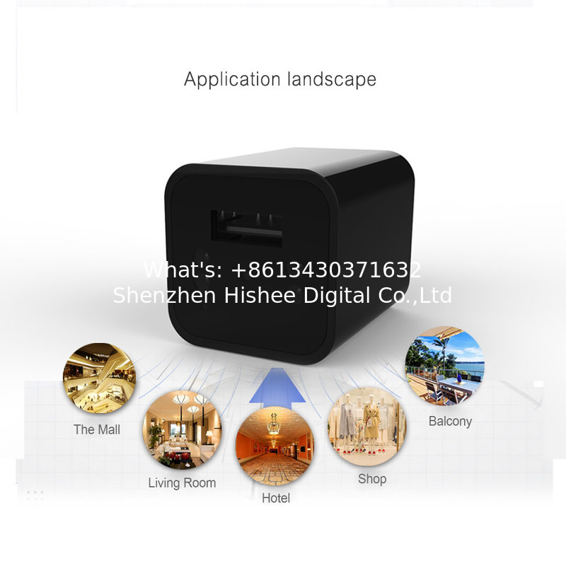 2018 New version invisible bathroom hidden camera iphone charger Motion Sensor white/black portable phone charger camera