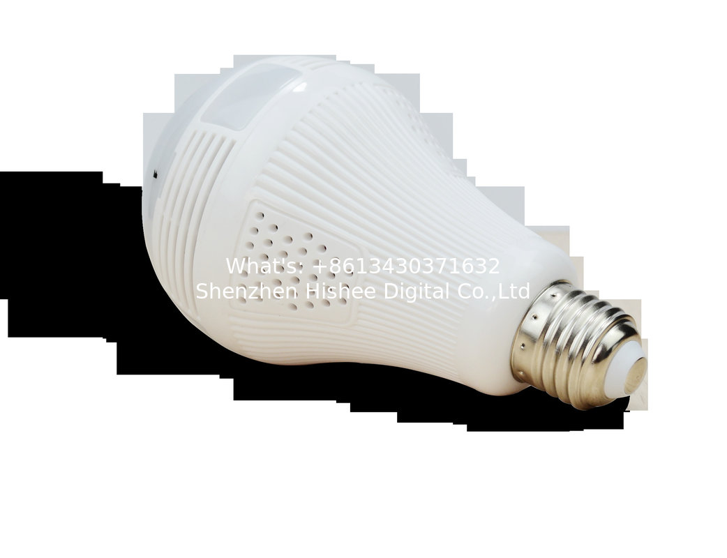 1.3MP WIFI IP Camera E27 LED Bulb Lamp Panoramic FishEye Wireless Camera Two-way audio CCTV Home Security light bulb cam