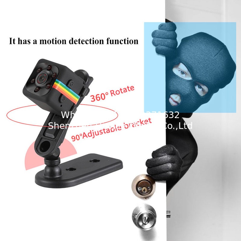 Factory Mini Hidden Camera Five Color SQ11 Small Camera 1080P HD Motion Detection IR Night Vision 16GB TF Card Included