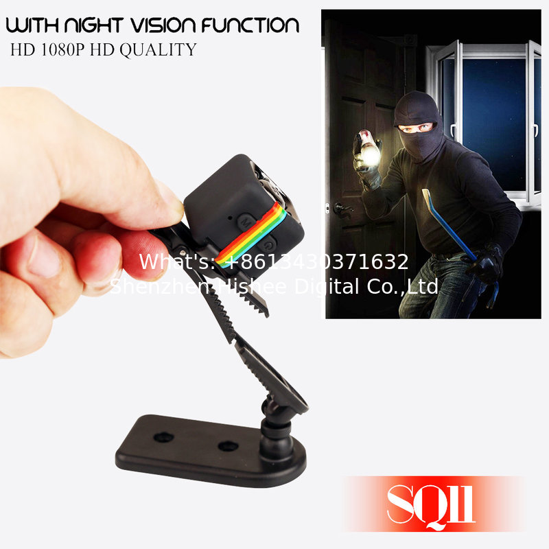 SQ11 HD 1080P Support TF Card Mini DV Camera Night Vision Mini Camcorder Sports Camera Outdoor DV Voice Video Recorder