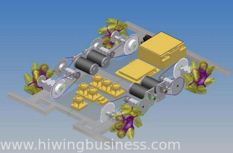 High Efficiency Mecanum Wheels Forklift For Aircraft Manufacturing / Assembly