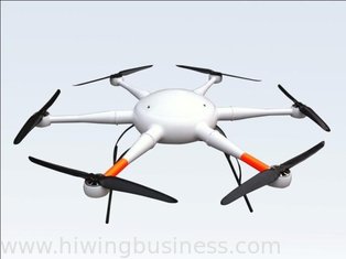 Low Speed UAV Unmanned Air Vehicle , Aerial Photography Drone Helicopter