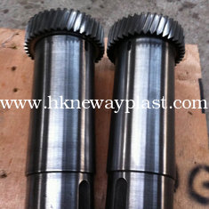 China Gear machinery shaft precision holes shaft GROB spline gear shaft worm shafts supplier