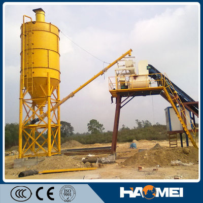 CE certification! Best Quality Low Price YHZS 25 mobile concrete mixing plant in Indonesia