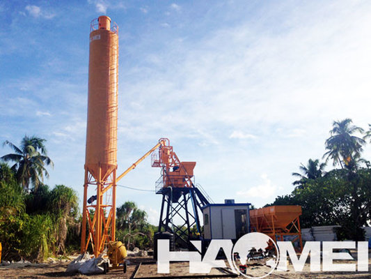 CE certification! Best Quality Low Price Maintenance Of HZS120 wet mix concrete batch plant