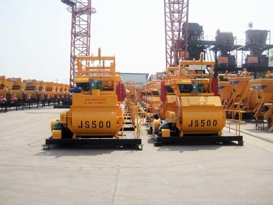 CE certification! Best Quality Low Price E,SGS,ISO Approved JS500(25m3/h) Hydraulic 25cbm Batch Concrete Mixers with Lif