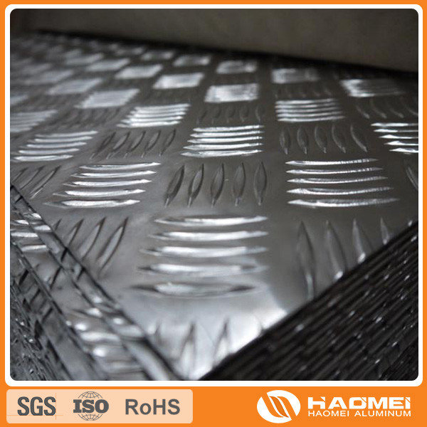 Best Quality Low Price aluminium 5 bar chequer tread plate 100% recyclable factory manufacturer