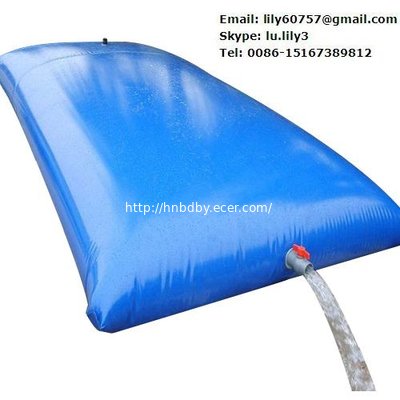 Portable PVC Tarpaulin Inflatable Water Storage Tanks Wear / Tear Resistant