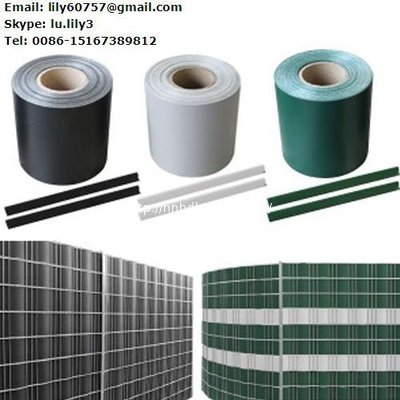 100% UV resistance 35 m x 19 cm 450g/m2 Stein-Optik PVC sichtschutzfolie sichtschutzstreifen with 20 clips