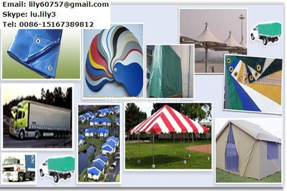 tarpaulin PVC coated fabrics PVDF tent cover with PVDF lacquer
