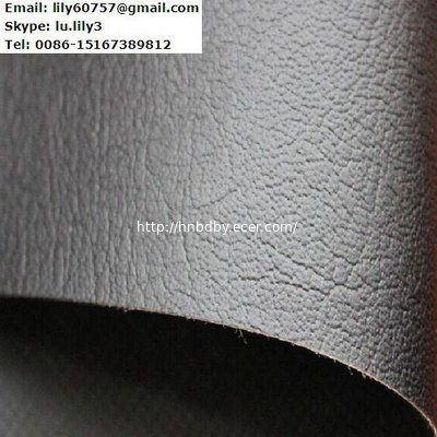 Leather Embossed PVC vinyl fabric for upholstery / PVC tarpaulin for Car Roof Luggage
