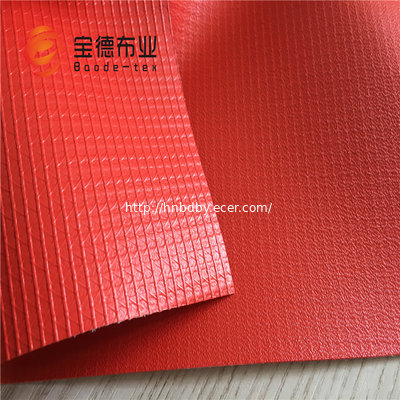 PVC Coated Tarpaulin With Embossed Surface