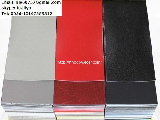 14 OZ Leather Emnossed Medium Duty Fire Retardant PVC Laminated Fabric