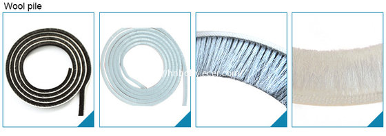 Self-adhesive wool pile weather sealing strip for windows