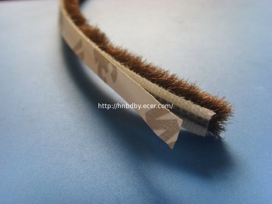 Window & Door Weatherstrip with 1/4 inch Wool Pile, 18 Feet, Gray