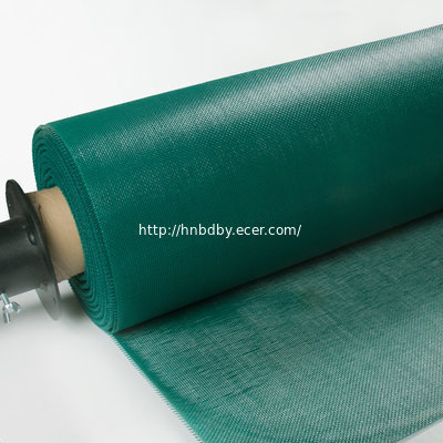 PVC coated Polyester mesh fabric in white, green and grey, 210 cm wide, 0,43 mm thick and by the meter.