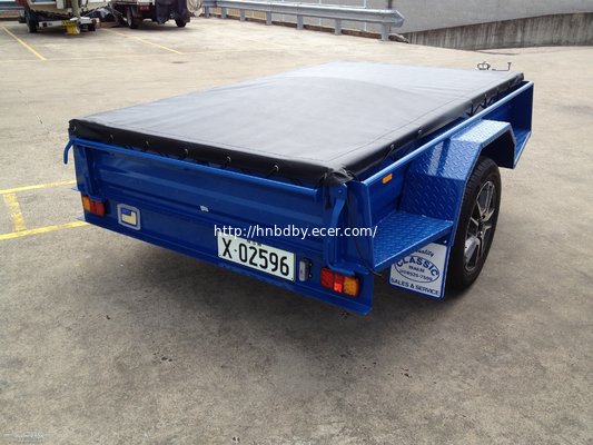 650gsm pvc vinyl glossy blue cargo trailer tarp cover
