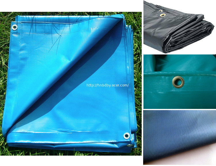 Hot selling Waterproof tear-resistant PVC laminated tarpaulin for customized tarp with gromment