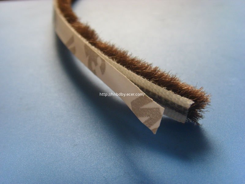 Window & Door Weatherstrip with 1/4 inch Wool Pile, 18 Feet, Gray