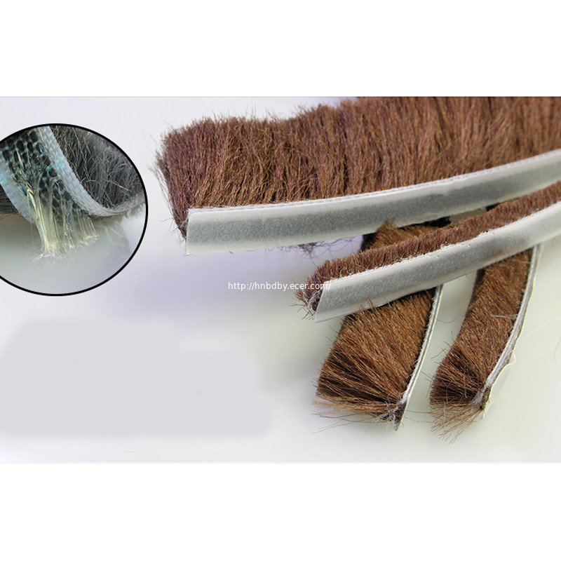 9mm x 23mm home door window weather wind seal brush self adhesive weather strip