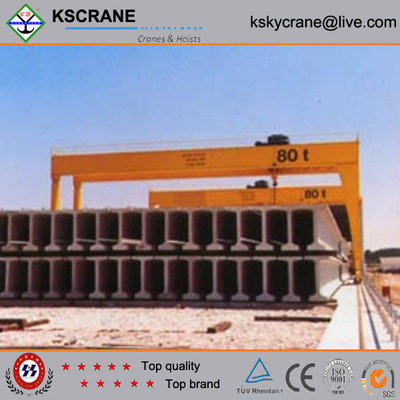 U Typed Double Girder Heavy Duty Gantry Crane For Port Use