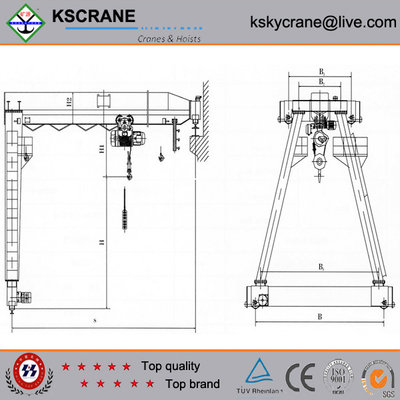 High Working Efficiency 20t Heavy Duty Gantry Crane,Gantry Crane Feature
