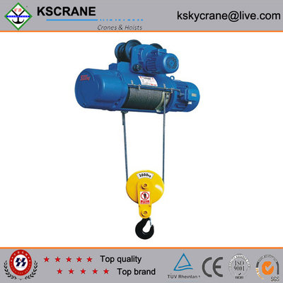 CD/MD Type Electric Wire Rope Horizontal Hoist With Siemens Electricals