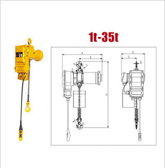 2ton Small Electric Hoist 110V, 3ton Mini Electric Hoist