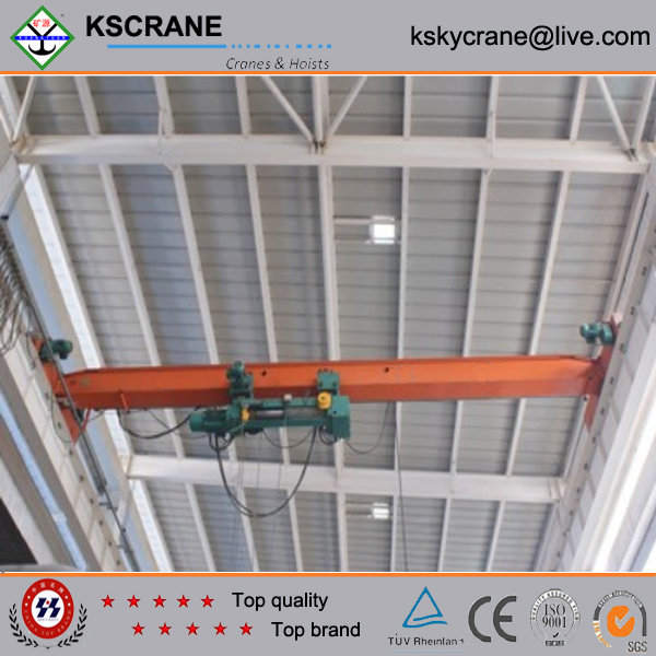 CE Approved 13.5ton Hoist Single Beam Overhead Crane In Workshop