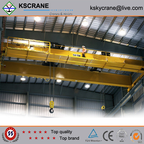 High Working Efficiency LH Model Motor Driven Dual Beams Overhead Crane