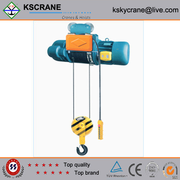 Hot Selling 0.5t-20t Electric Wire Rope Hoist With Hook For Cranes