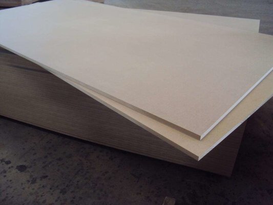 1220*2440mm Size Melamine Faced MDF Board High Durability For Decoration
