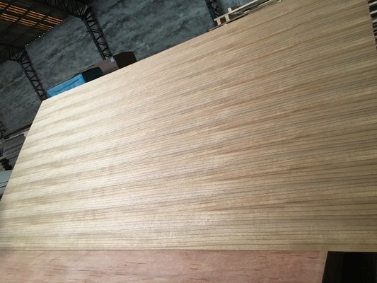 Natural Burma Teak Fancy Plywood AAA Quality Poplar / Combi Core Design