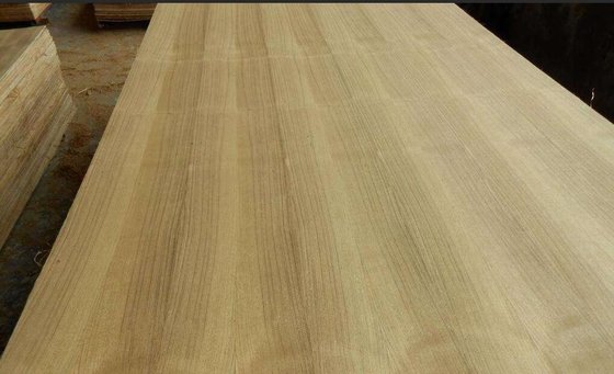 Natural Burma Teak Plywood , Decorative Plywood Sheets Straight / Flower Veneer
